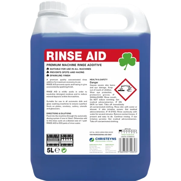 Rinse Aid Additive – 5lt | Professional Hygiene Ltd